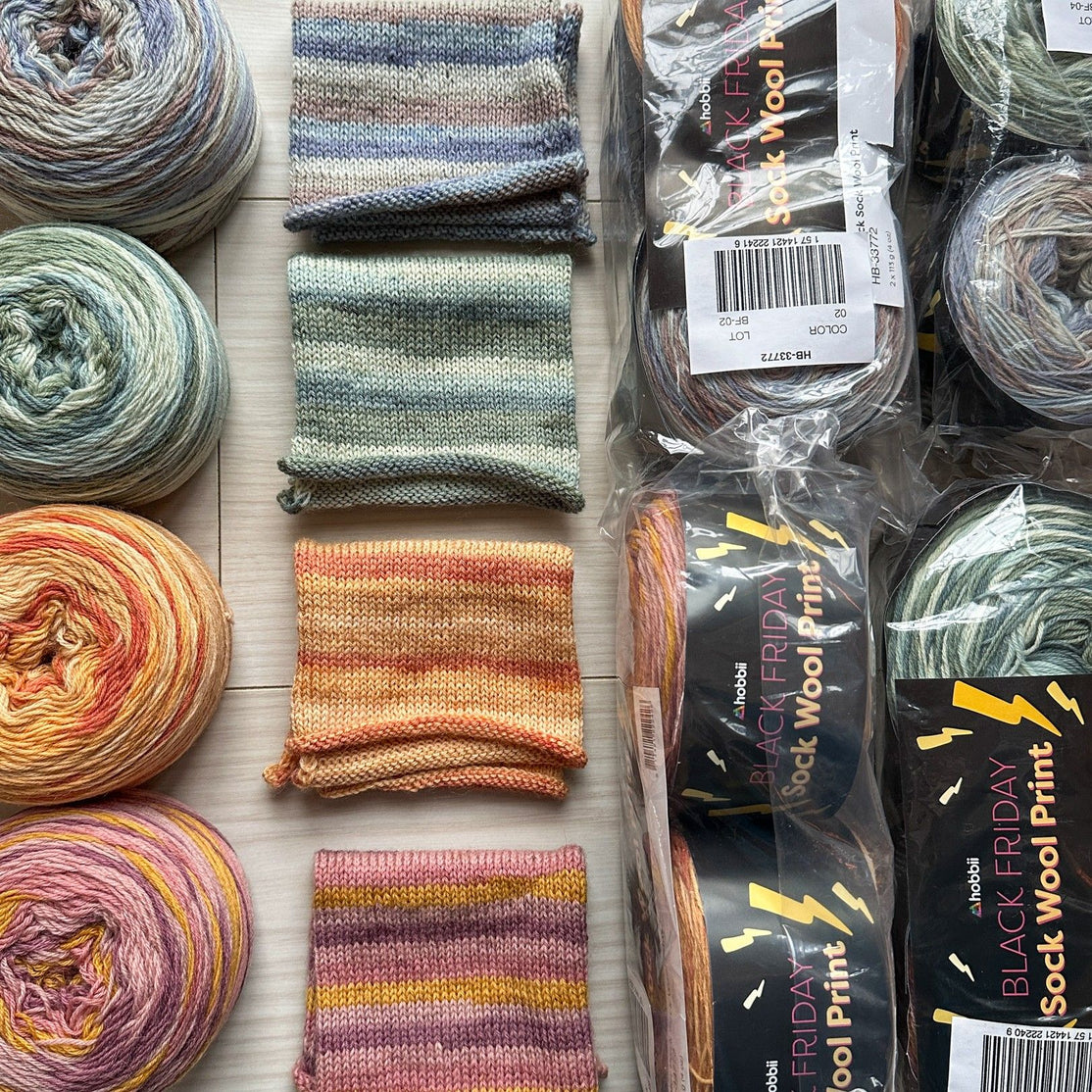 Black Friday Sock Wool Print Color Pack (Limited Edition) – Hobbii