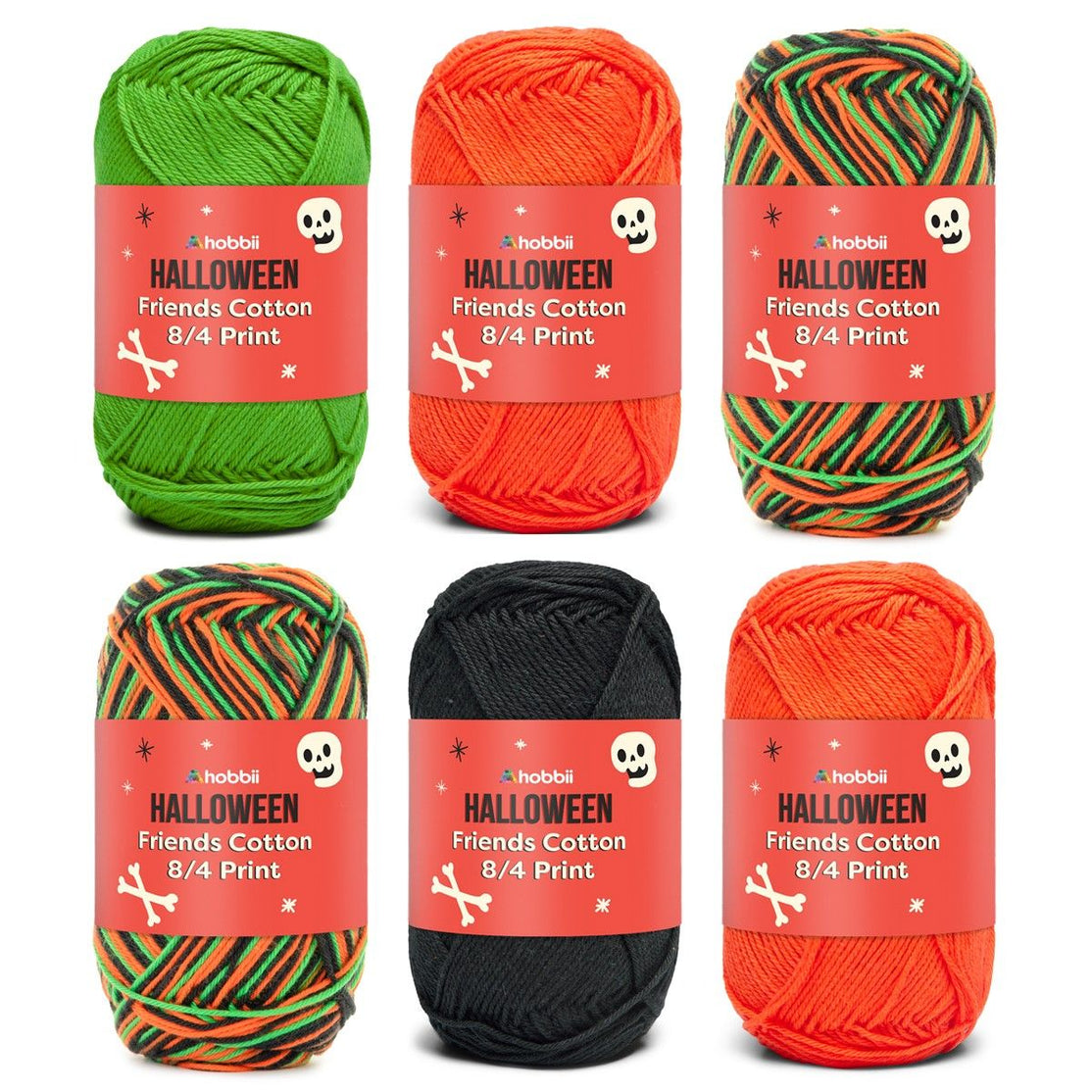 Friends Cotton 8/4 Print Halloween Color Pack (Limited Edition) – Hobbii