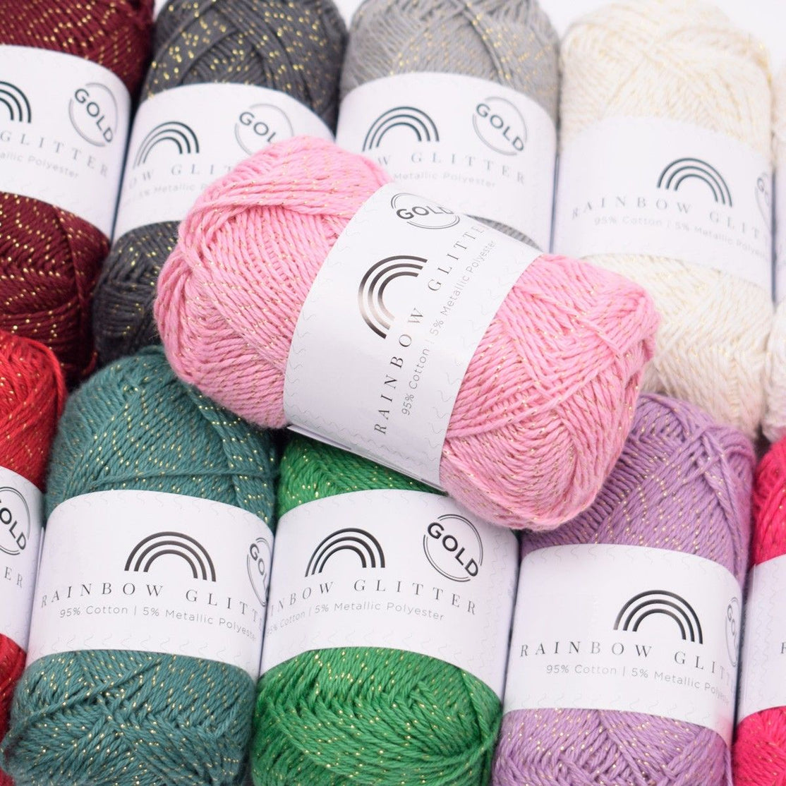 Rainbow 8/4 Glitter Gold – Hobbii